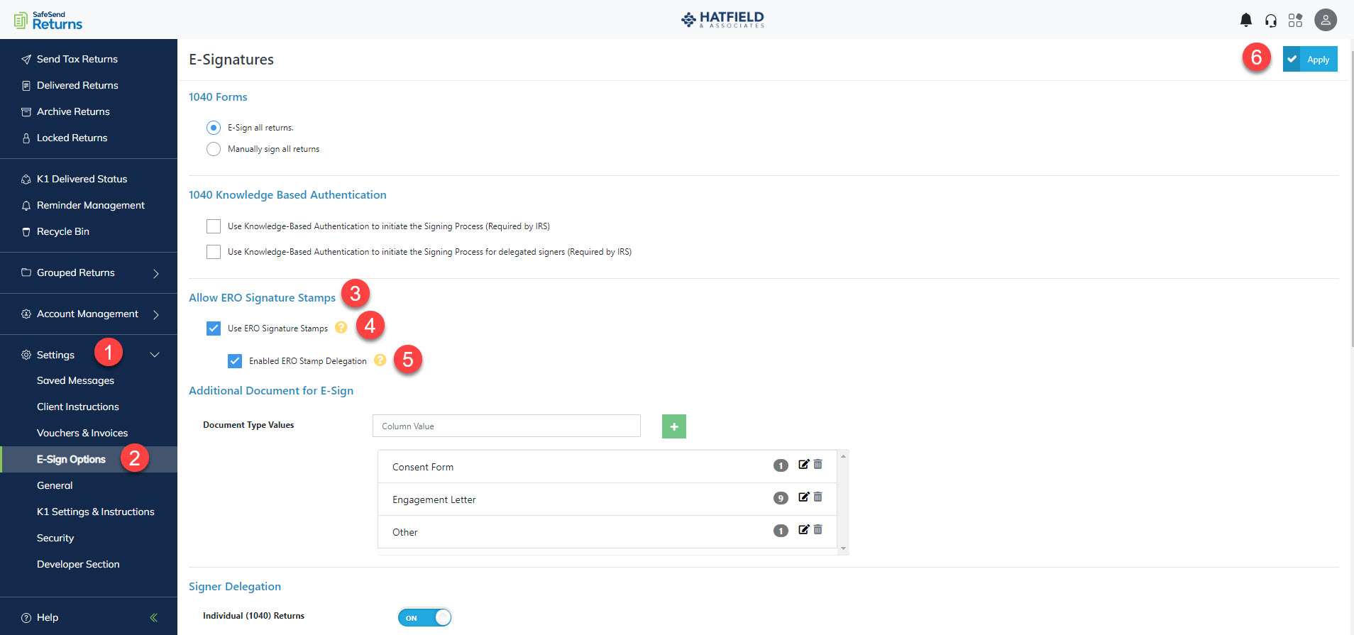 Signature Stamp Guide – SafeSend Returns
