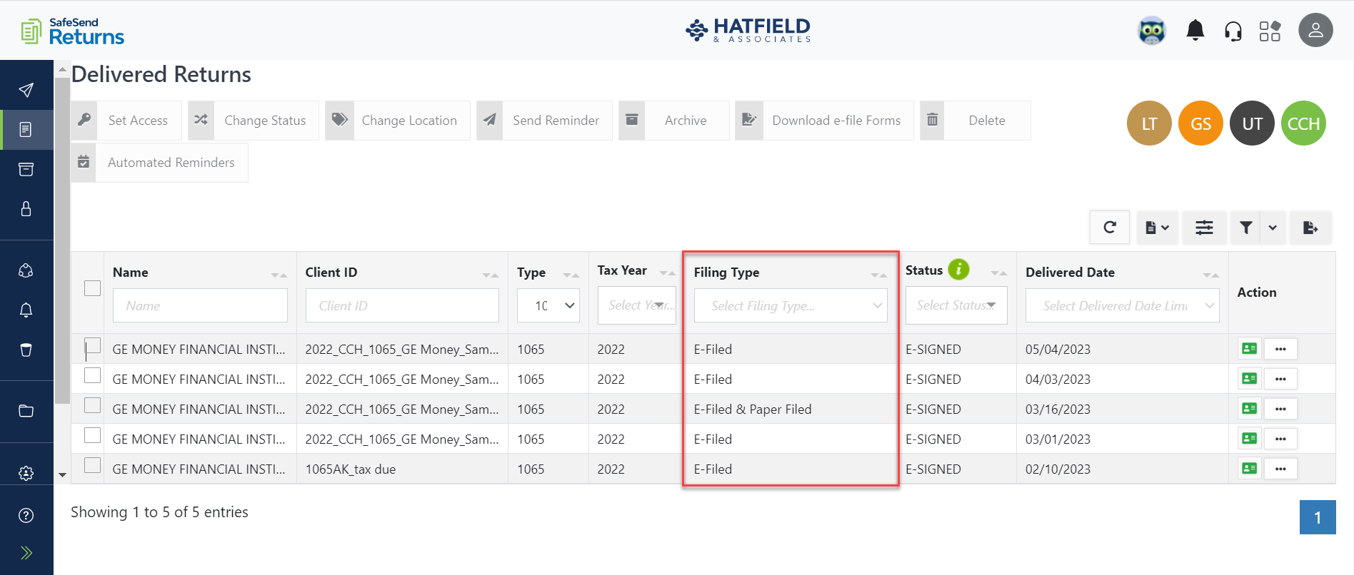 Paper File Returns – SafeSend Returns