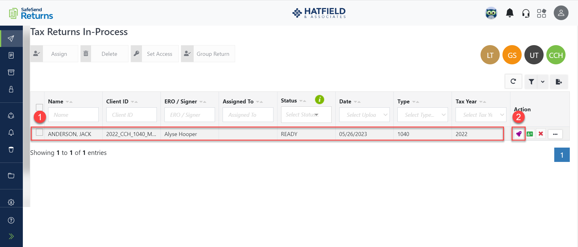 Processing a Return – SafeSend Returns