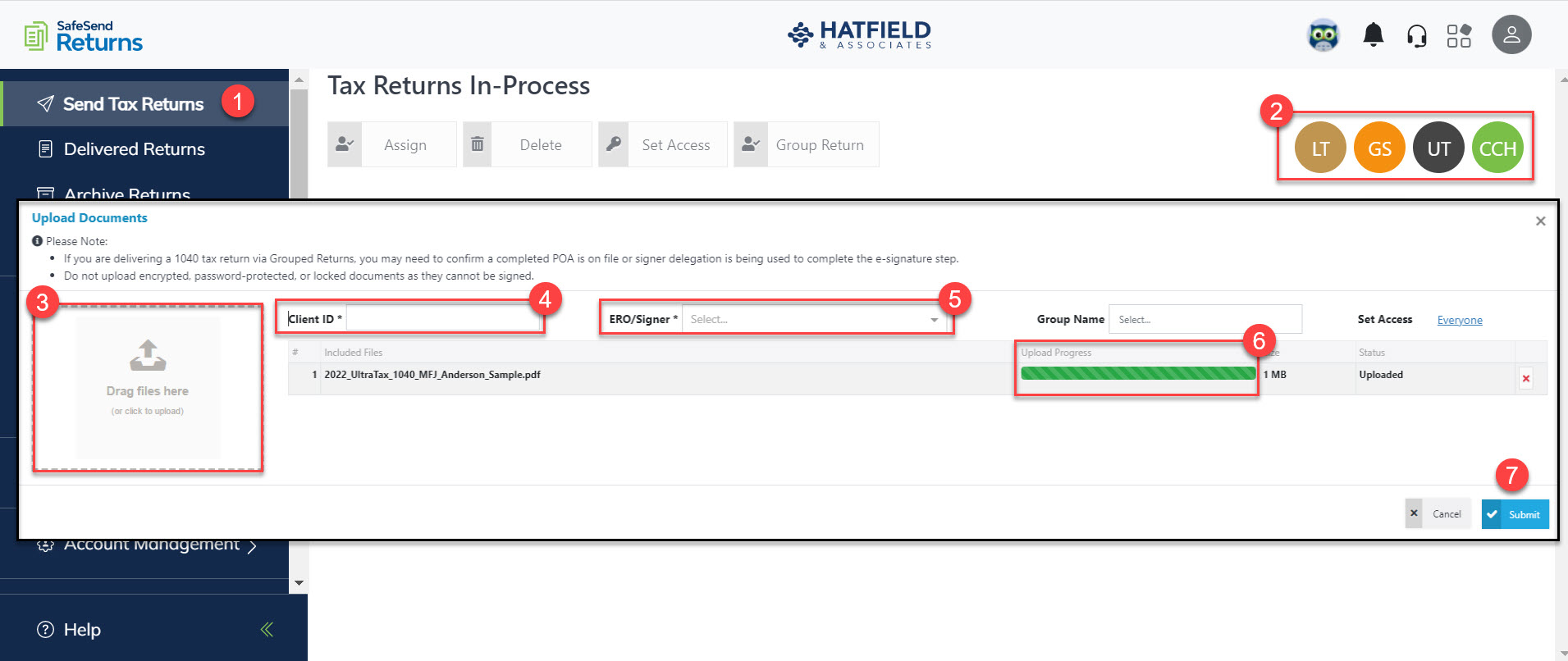 Processing a Return – SafeSend Returns