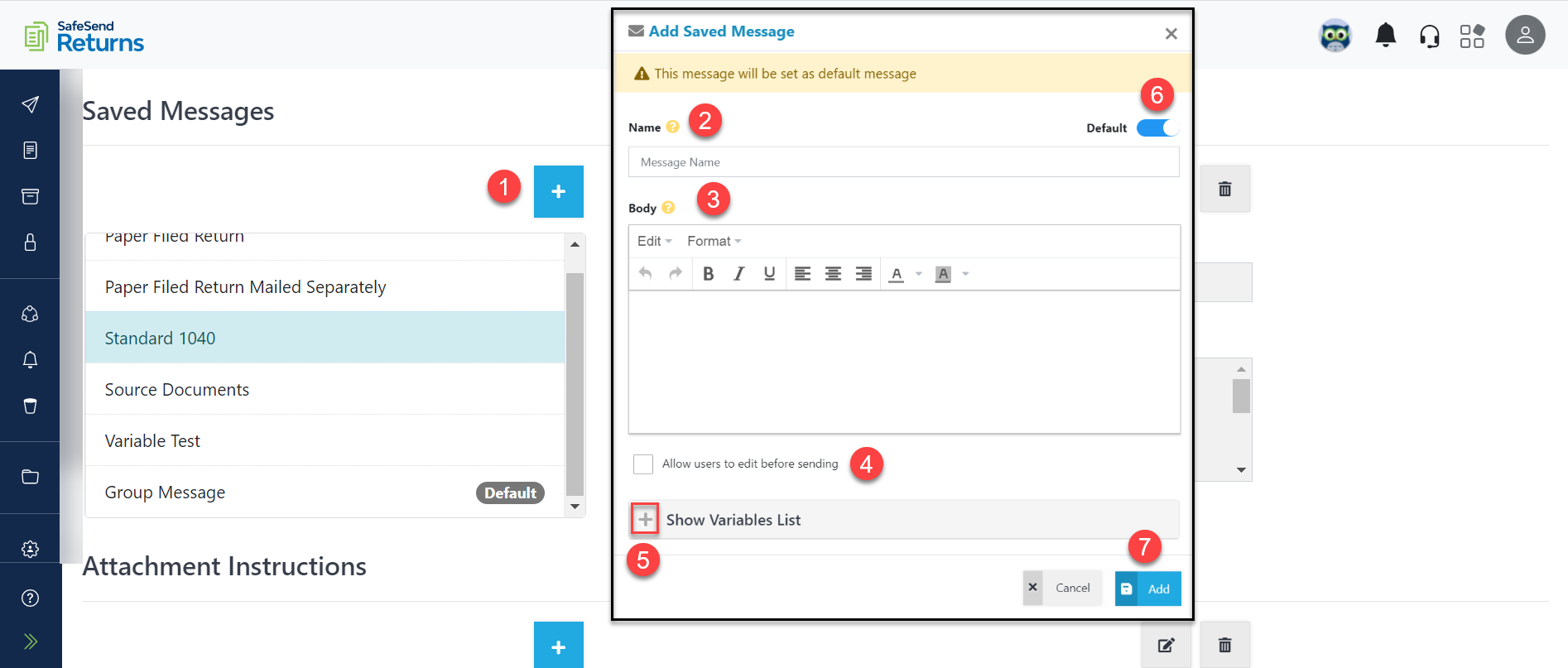 Returns Settings Overview – SafeSend Returns