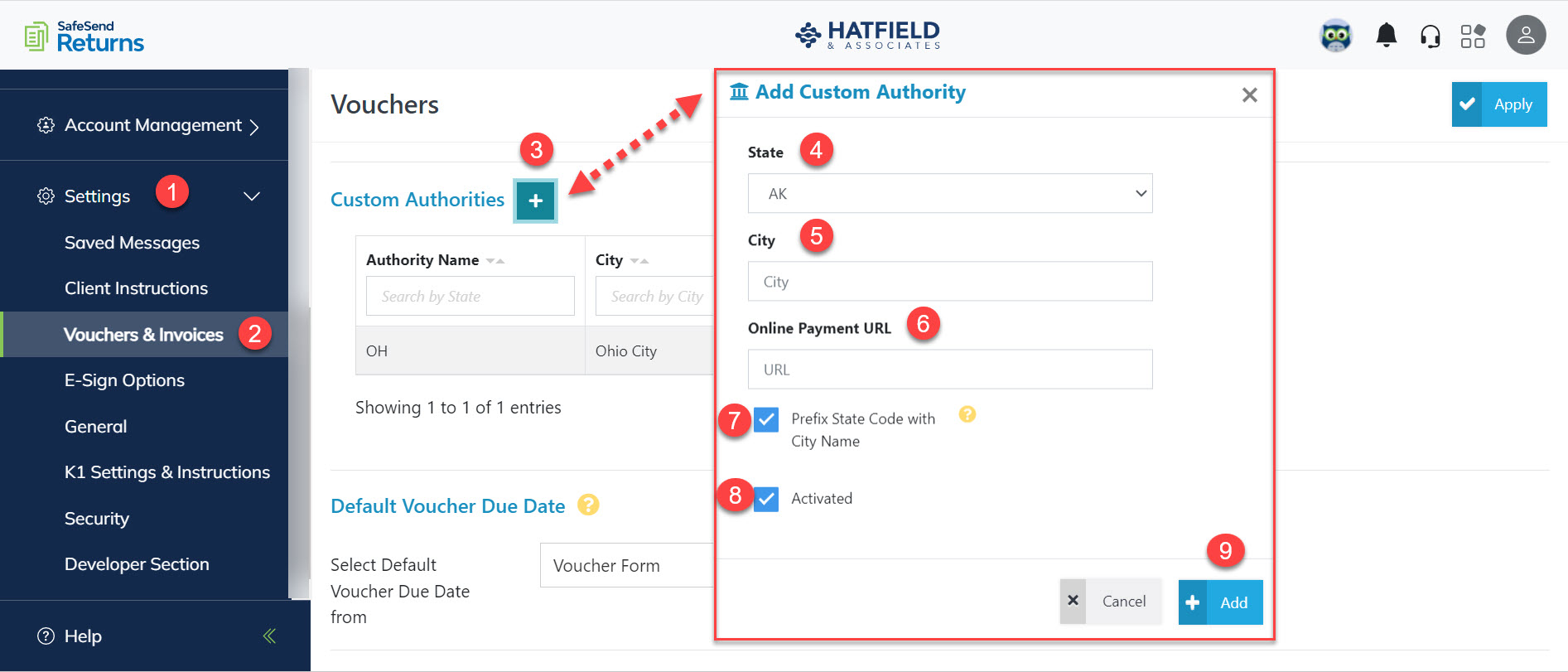 Returns Settings Overview – SafeSend Returns