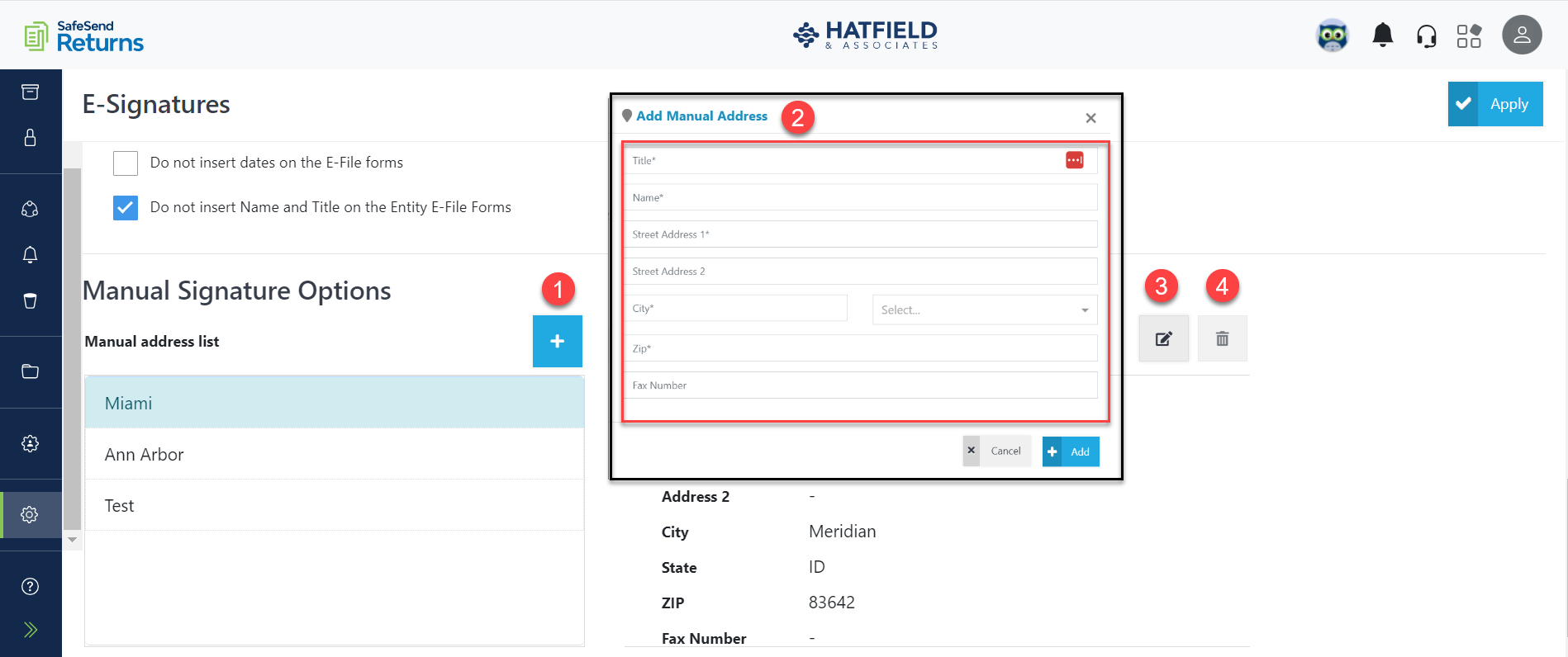 Returns Settings Overview – SafeSend Returns