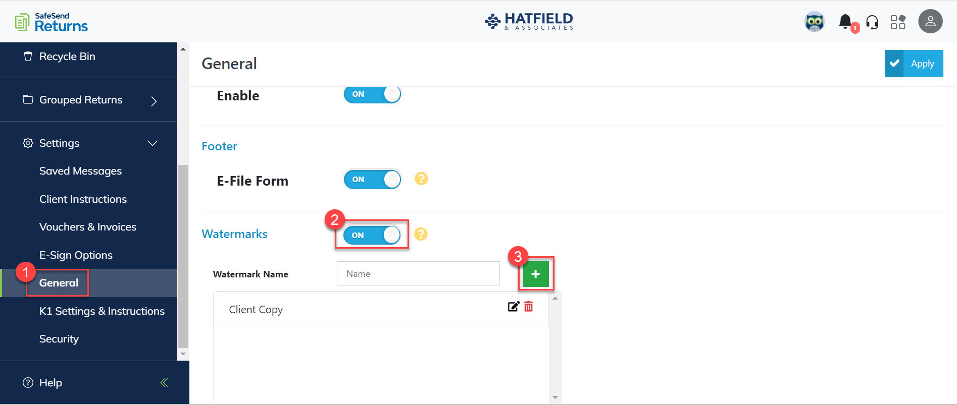 Watermark Setup and Usage – SafeSend Returns