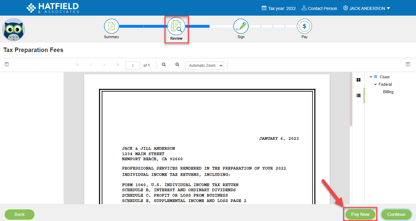 Invoices Overview – SafeSend Returns