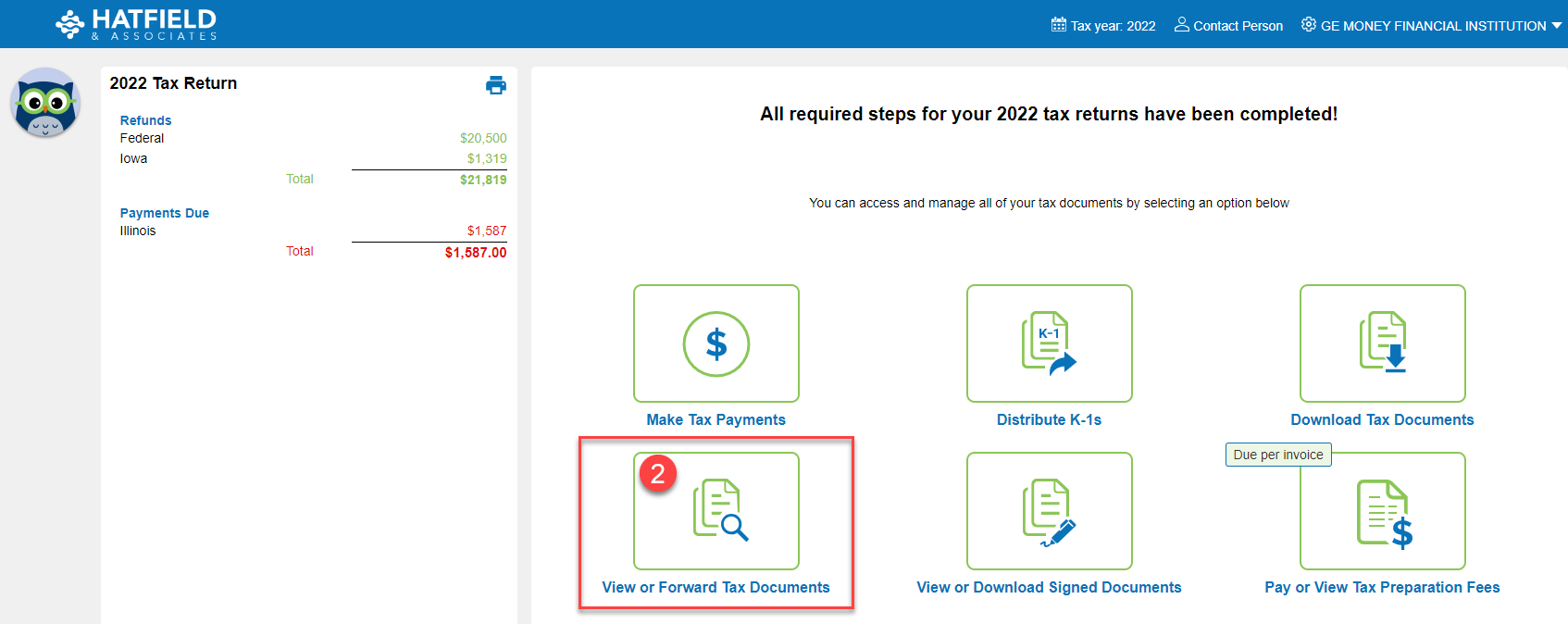 Forward a Copy of Your Return – SafeSend Returns