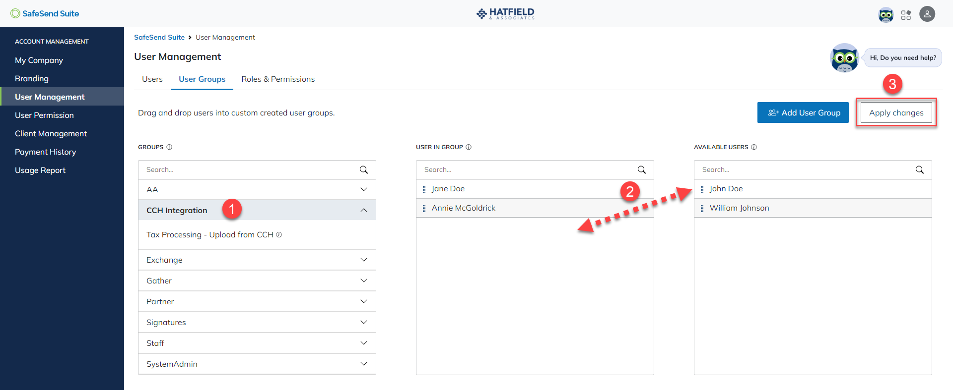 CCH Axcess™ Integration – SafeSend Returns