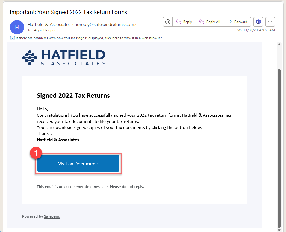 K-1 Distribution - Taxpayer Instructions – SafeSend Returns