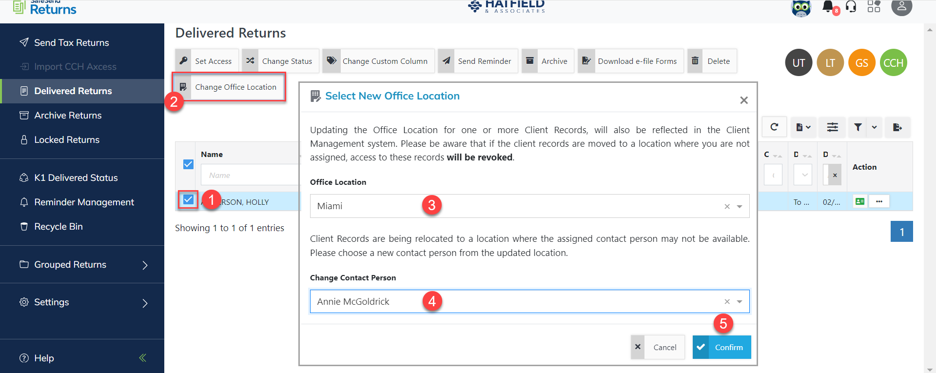 Multiple Office Locations – SafeSend Returns