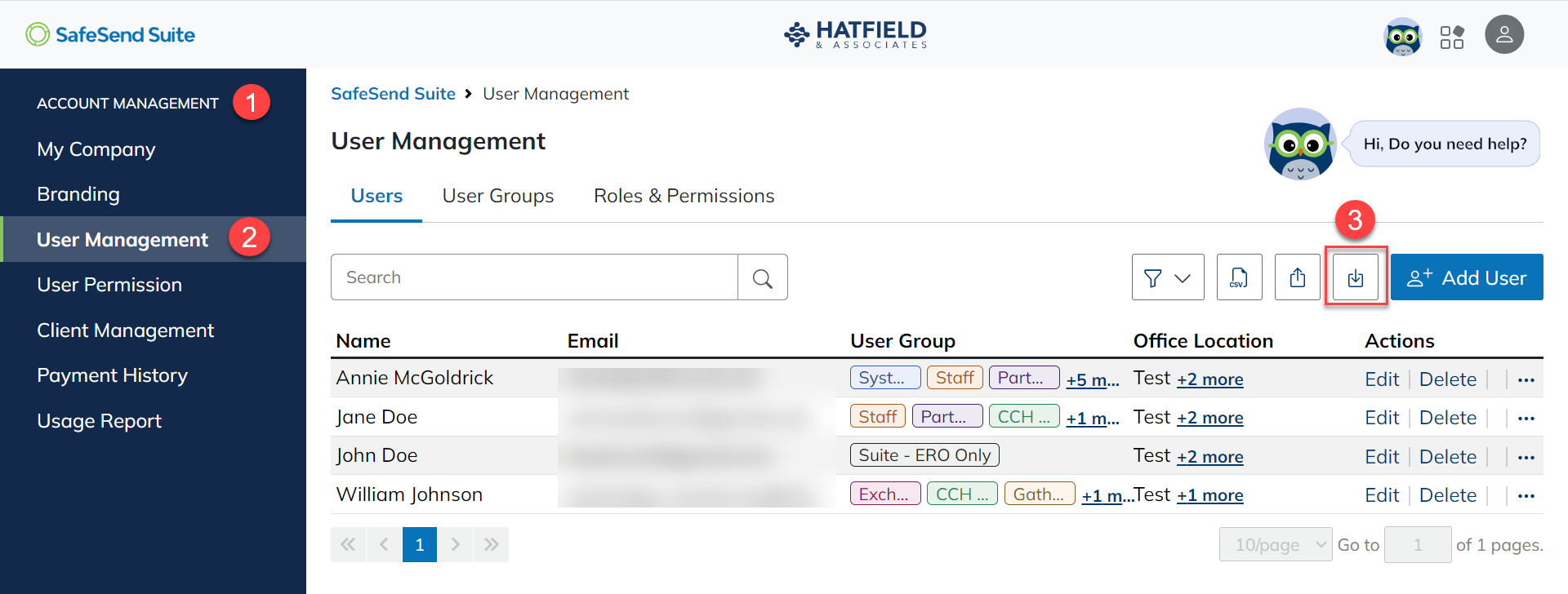 Last Login Data – SafeSend Returns
