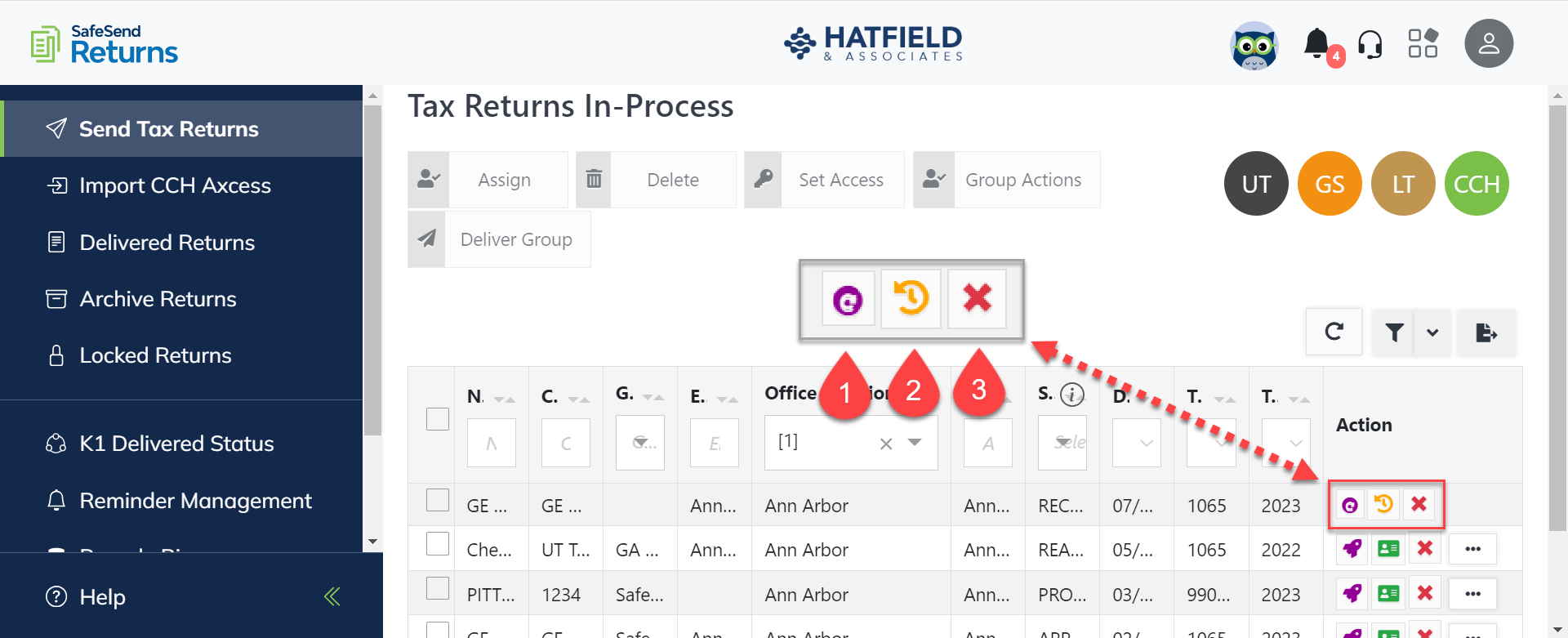 Processing a Recalled Return – SafeSend Returns