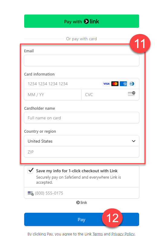 Purchase Additional Returns – SafeSend Returns