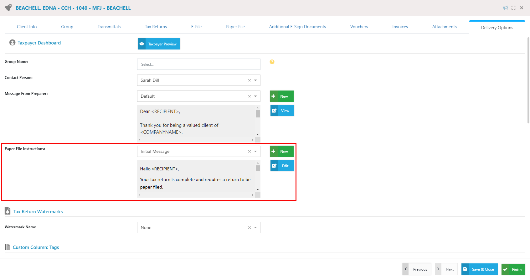 Paper File Returns – SafeSend Returns