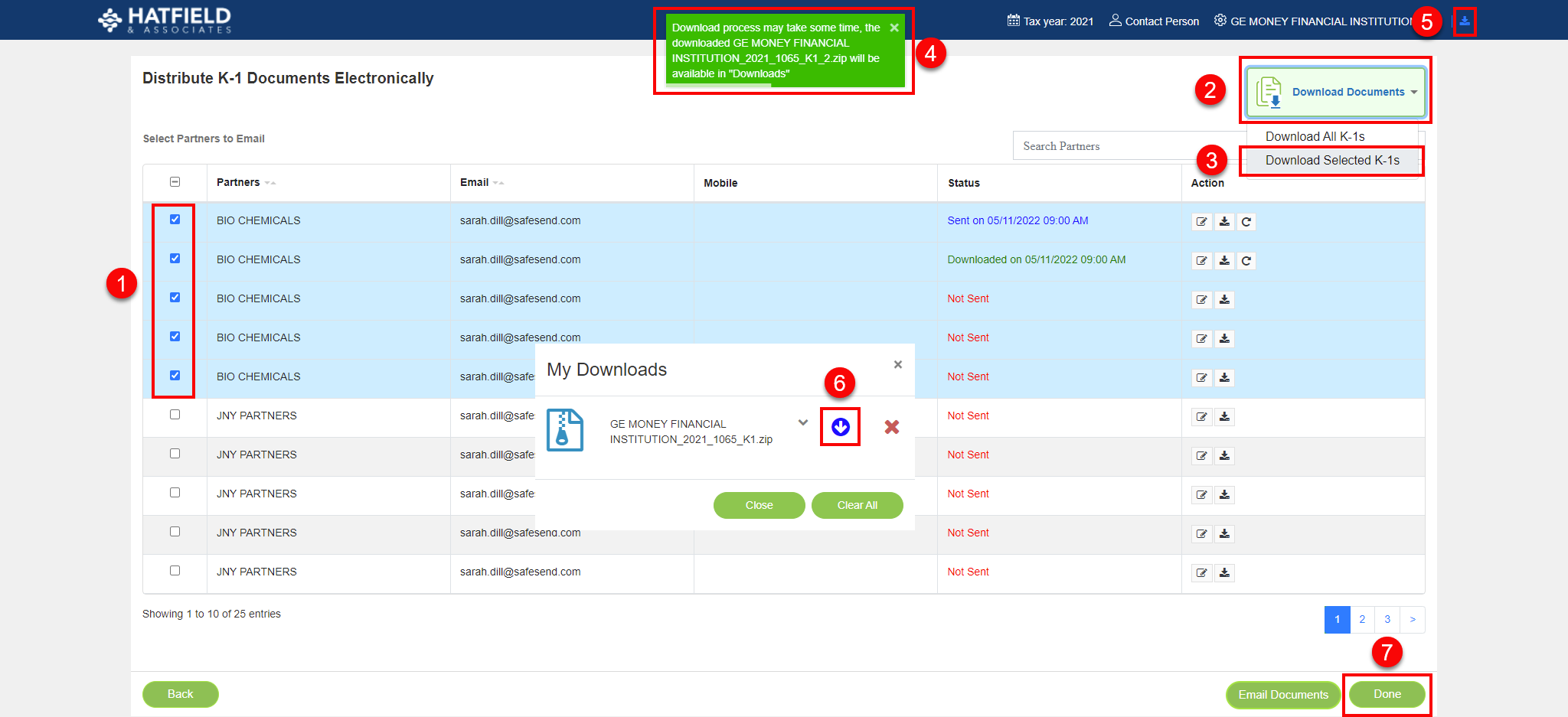 K-1 Distribution - Firm Instructions – SafeSend Returns