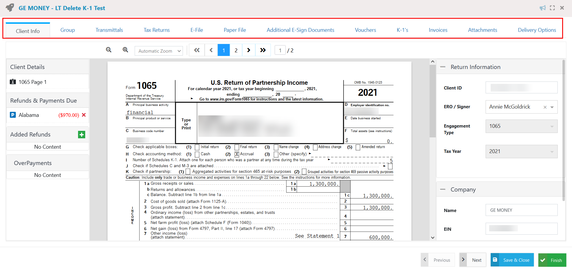 Processing a Return – SafeSend Returns