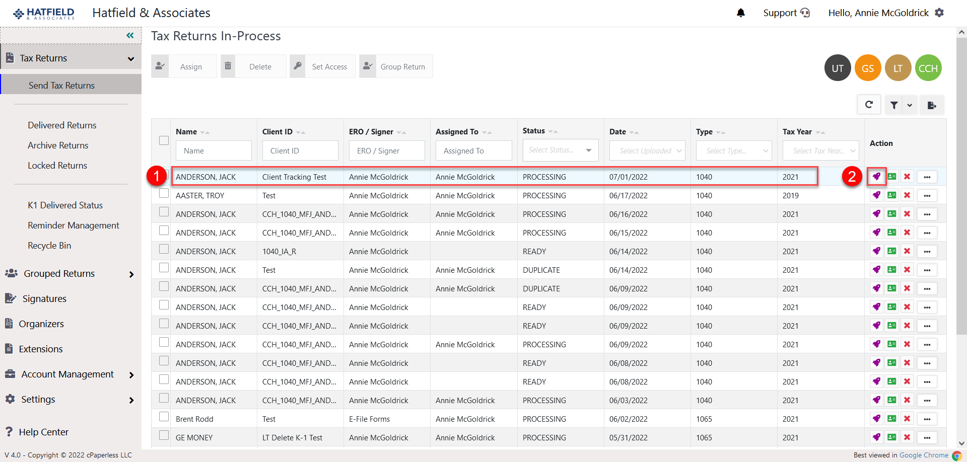 Processing a Return – SafeSend Returns