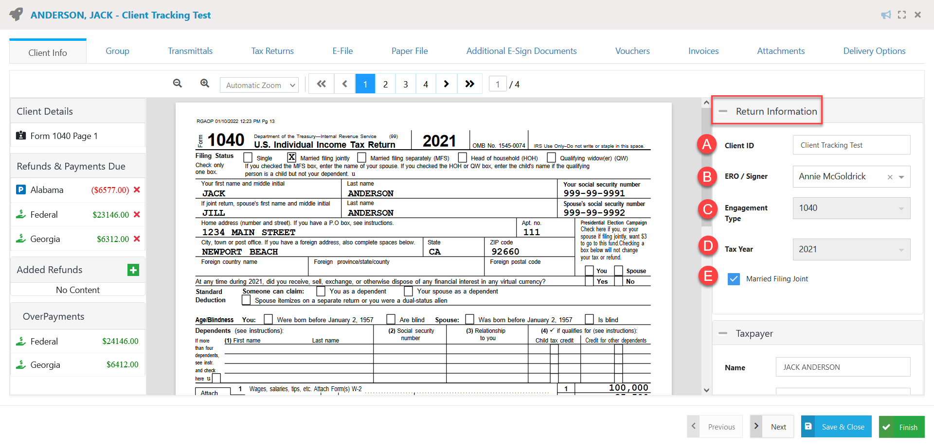 Processing a Return – SafeSend Returns