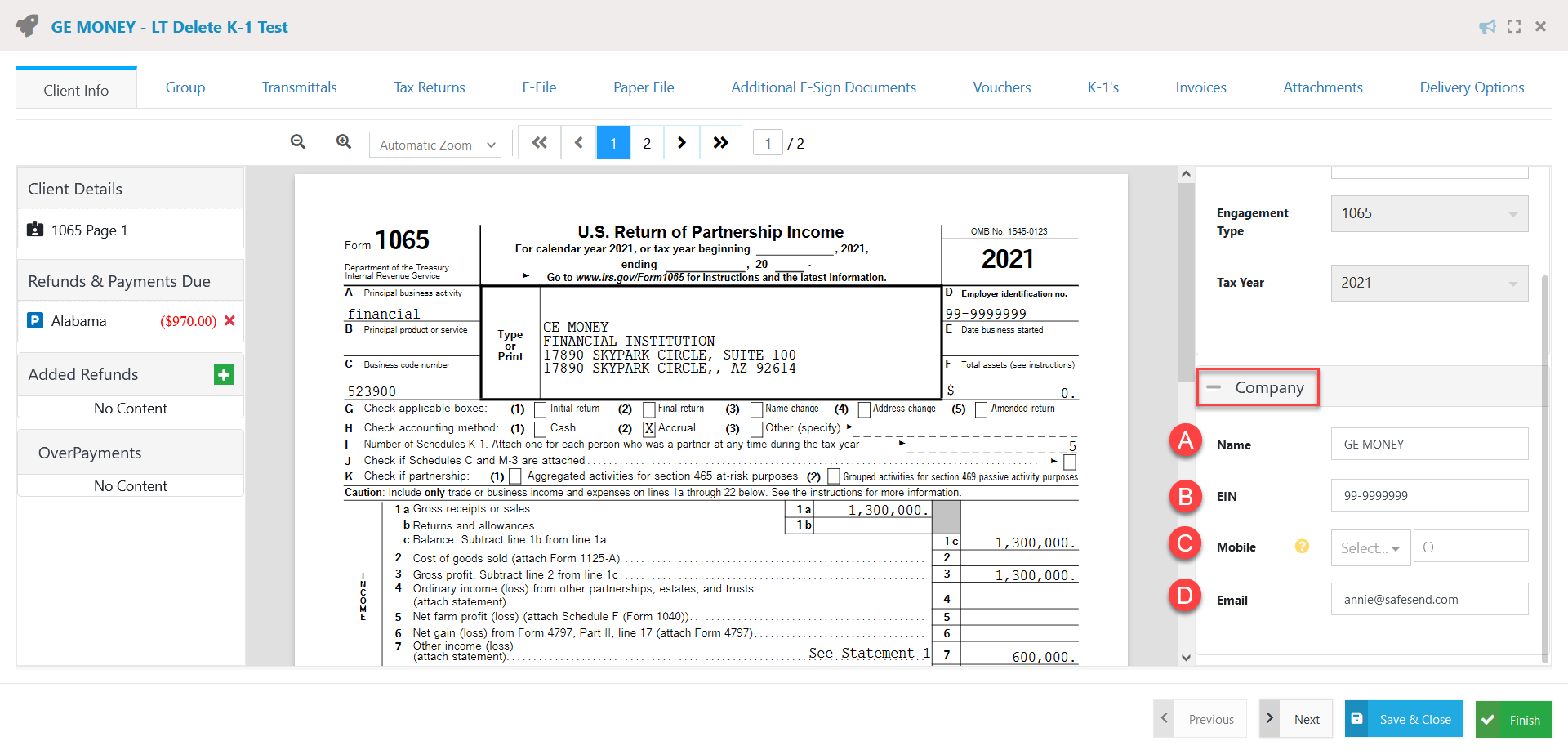 Processing a Return – SafeSend Returns