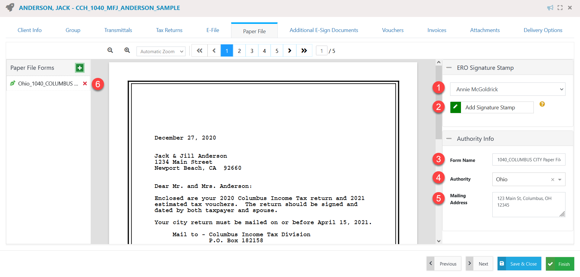Processing a Return – SafeSend Returns