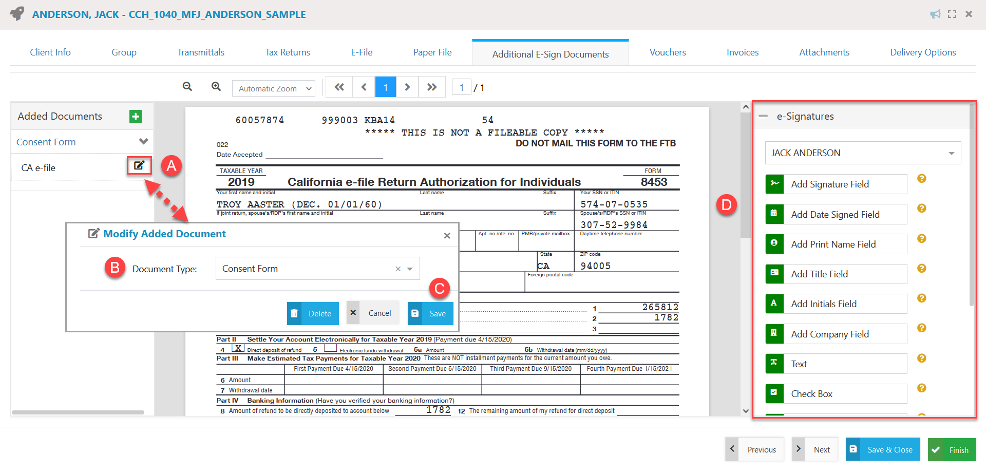 Processing a Return – SafeSend Returns