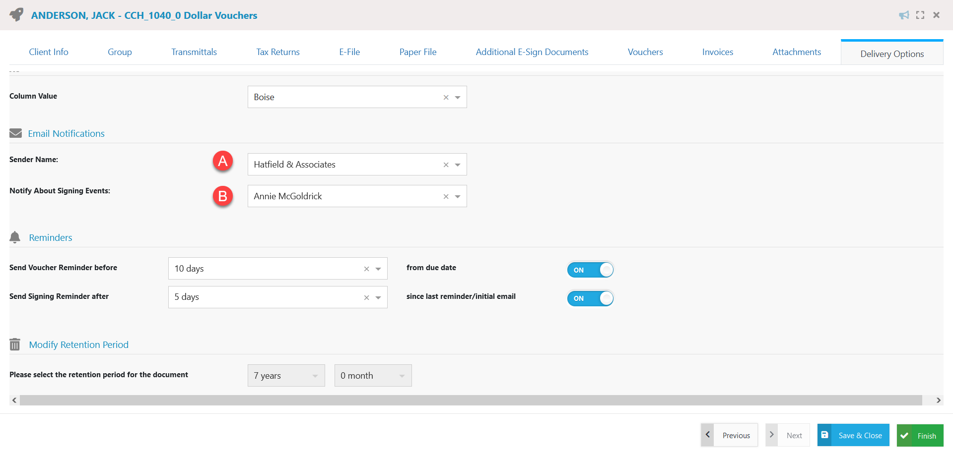 Processing a Return – SafeSend Returns