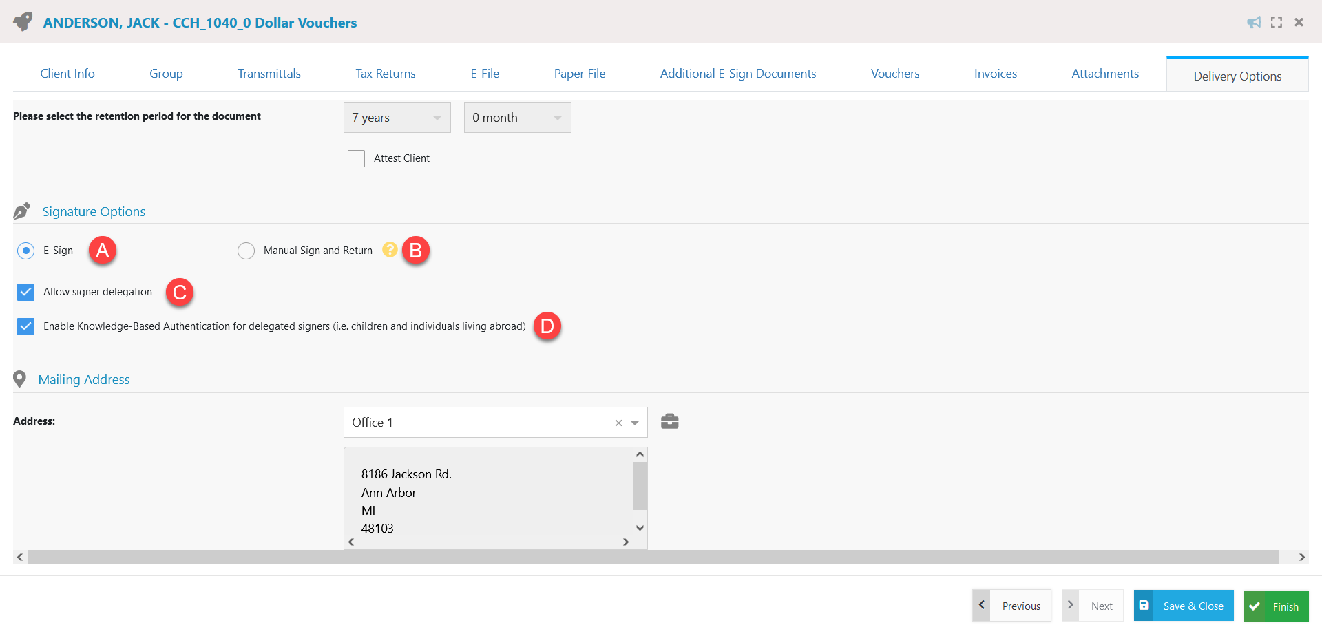 Processing a Return – SafeSend Returns
